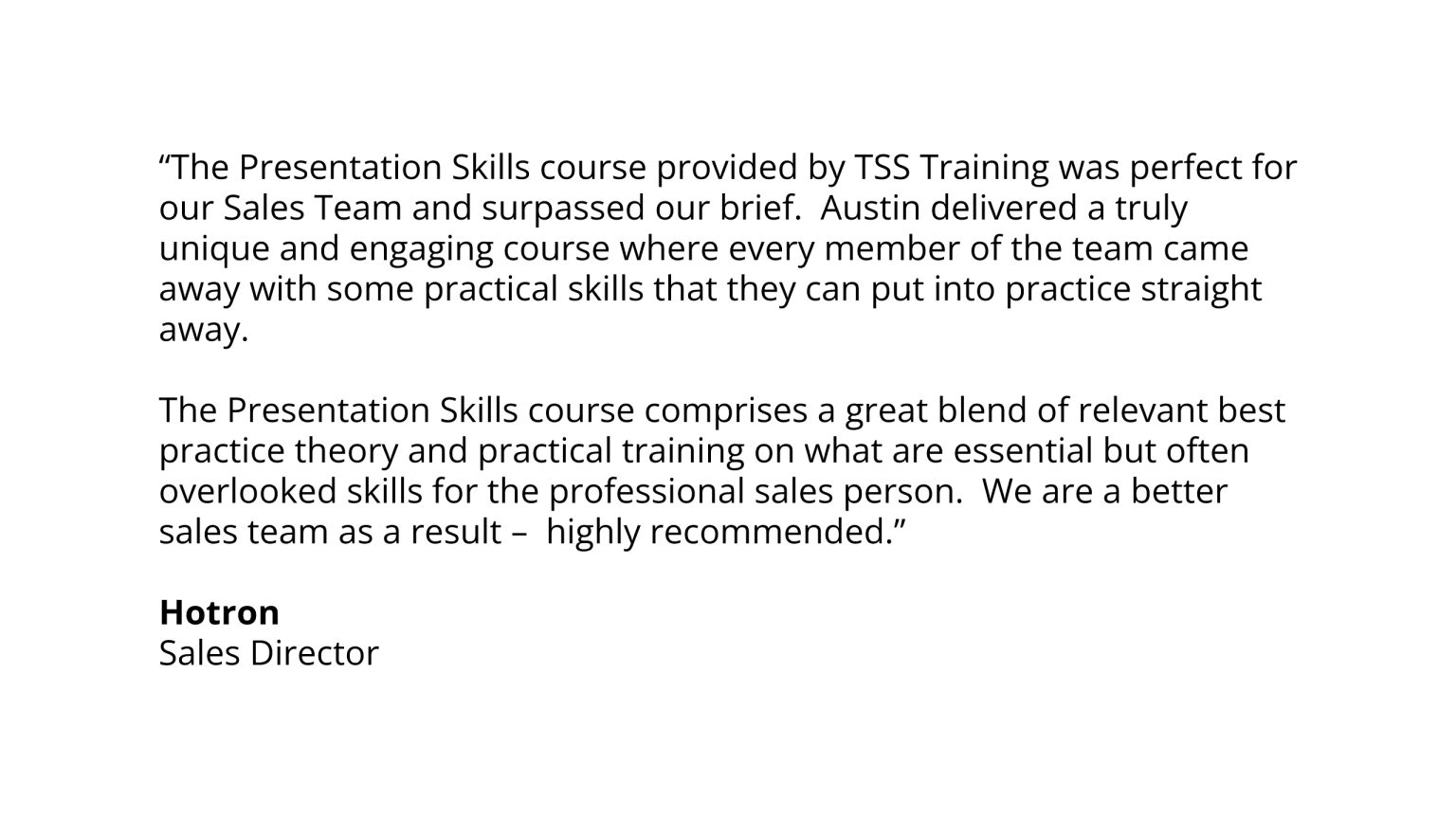 HOME - TSS Training